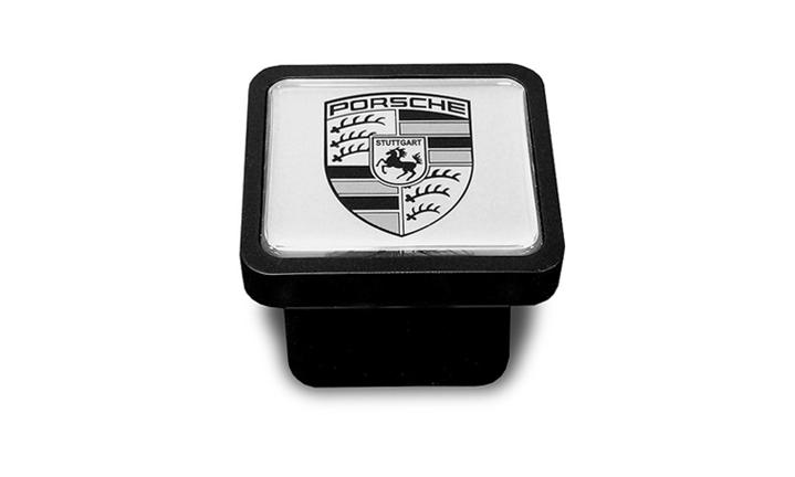 Porsche Tow Hitch Plug- Silver